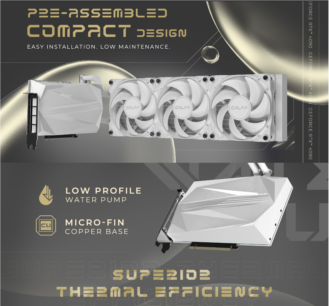 The AIO Cooled GeForce RTX 4090 Graphics Card by Galax makes its debut ...